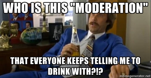 Moderation’s hard work for an alcoholic! – Recovery Review