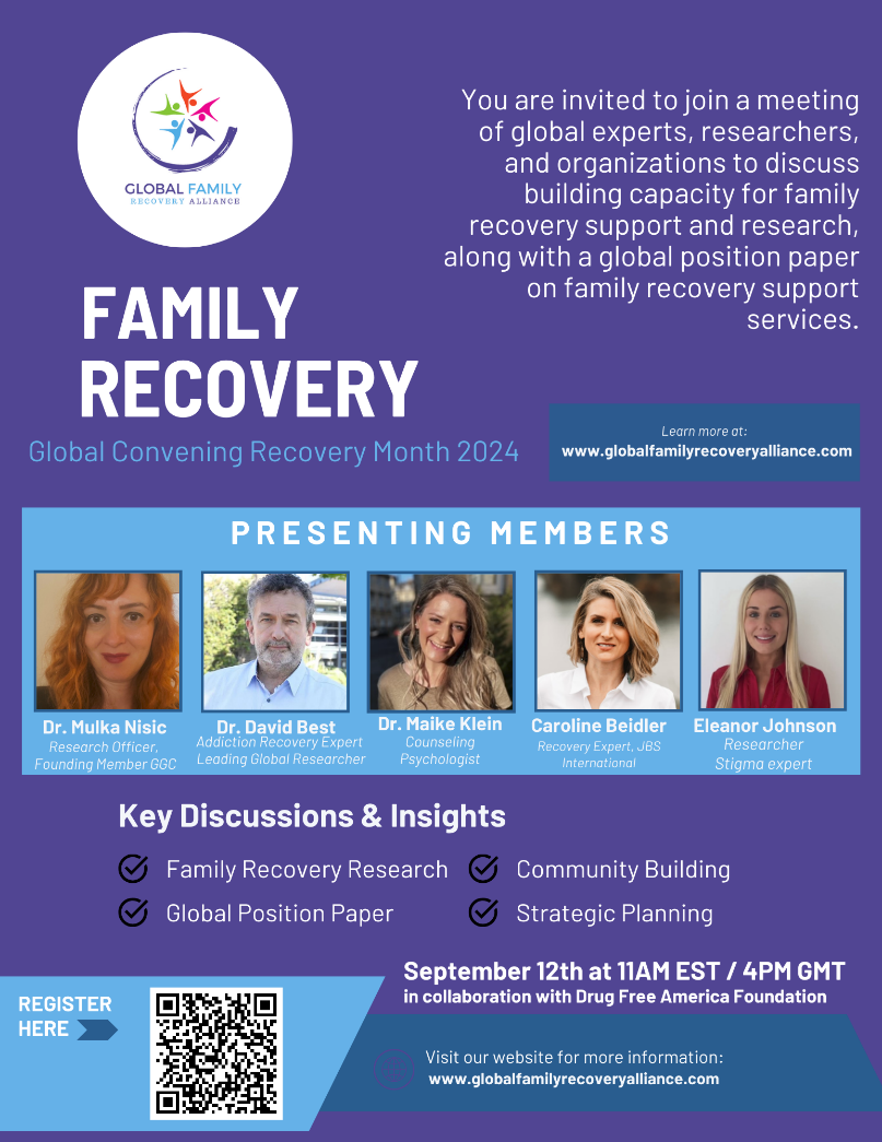 Global Family Recovery Alliance: Launch of a strengths-based approach ...